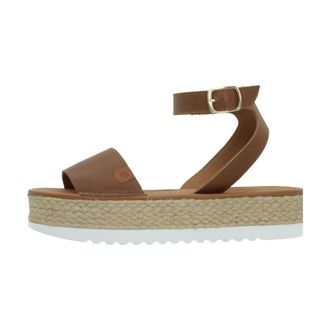 POPA Femme, Chaussures, Brun, Taille: 40 EU Sandales Plates Kalamis