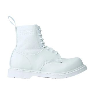 Dr. Martens Klassische Lederstiefel - - Shoes - Damen - Wei&szlig; - 38 EU