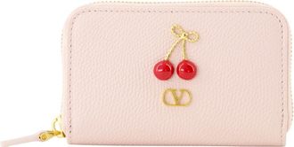 Valentino Garavani Femme, Accessoires, Rose, Taille: ONE Size Cherryfic Mini Zip Wallet