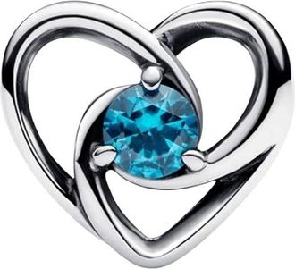 Pandora Coeur entrelac&eacute; et pierres - Femme - Accessoires - Bleu - Taille: ONE Size