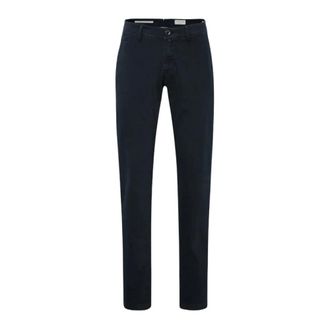 Jacob Cohen Slim Fit Dunkelblaue Baumwollchinos - - Jeans - Herren - Blau - W33