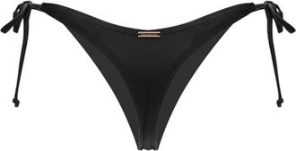 Relleciga Maillot de bain pour femme Bas de bikini avec lacets Thong Bottom, Noir, XL