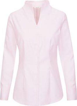 Seidensticker Chemisier pour femme - Chemisier de ville - Facile &agrave; repasser - Chemisier &agrave; col gobelet - Coupe slim - Manches longues - 100 % coton