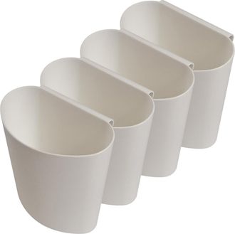 BESPORTBLE 4 St&uuml;ck Kleine H&auml;ngeeimer Aus Kunststoff F&uuml;r Einkaufswagen Aufbewahrung Tragbarer Kompakter H&auml;ngekorb F&uuml;r Rollwagen K&uuml;che Bad Spa Vielseitiger Aufbewa