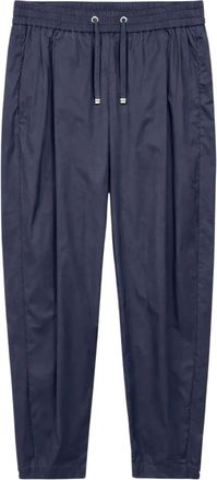 Herno Femme, Pantalons, Bleu, Taille: 36 FR Pantal&oacute;n Nylon Dettaglio Bottone