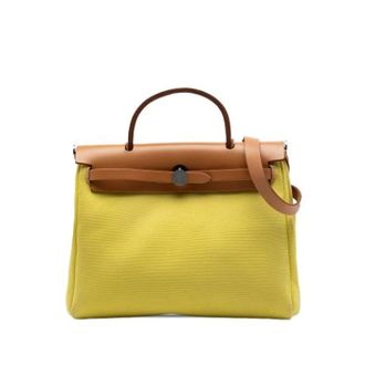 Herm&egrave;s Pre-owned Herbag Zip 31 - Femme - Pre-owned - Jaune - Taille: ONE Size
