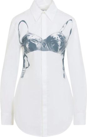 Jean Paul Gaultier Femme, Blouses et Chemises, Multicolore, Taille: 36 FR Scanned Bra Shirt