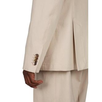 Fa&ccedil;onnable Blazer cintr&eacute; en coton et lin