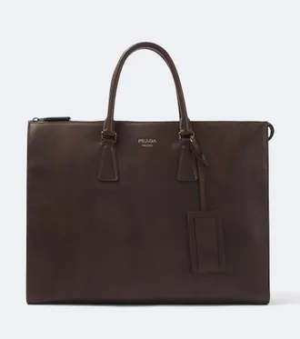 Prada Porte-documents en cuir