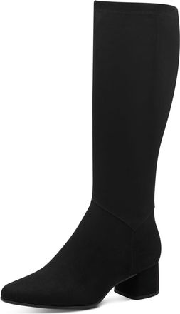 Marco Tozzi Damen Hohe Stiefel mit Absatz Elegant Spitz, Schwarz (Black), 36 EU