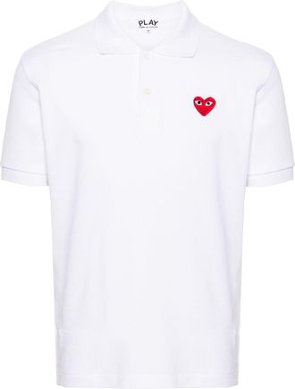 Comme Des Gar&ccedil;ons Comme Des Garcons Polo En Coton Coeur Rouge