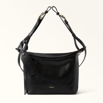 Furla Ginevra Schultertasche S Nero Schwarz Varenne-kalbsleder Damen
