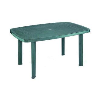 Dmora Dmora Table rectangulaire modulable, Made in Italy, 137 x 85 x 72 cm, couleur verte