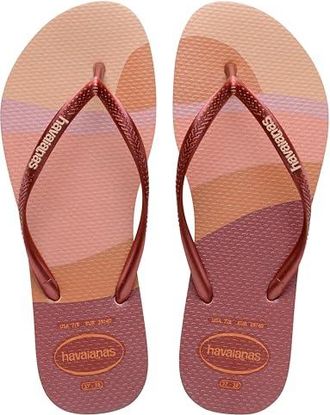 Havaianas Slim Palette Glow (Mini Me), Flip Flop Girls, Ballet Rose., 12/13 UK Child