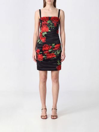 Dolce & Gabbana Mini-robe fourreau drap&eacute;e en soie &agrave; imprim&eacute; floral