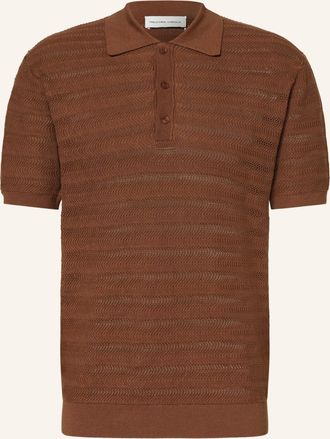 Frescobol Carioca Frescobol Carioca Strick-Poloshirt Vidal braun