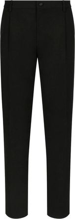 Dolce & Gabbana Homme, Pantalons, Noir, Taille: XL Pantalon de smoking classique en gabardine