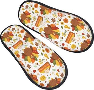 Generic Pantoufles Femmes Thanksgiving avec un imprim&eacute; de poulet L&eacute;g&egrave;re Chaussons Femme Unisex Antid&eacute;rapant Accueil Slippers Ext&eacute;rieur Femme L