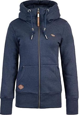 Ragwear Neska Sweat &agrave; capuche zipp&eacute; pour femme (L, bleu marine), bleu marine, L