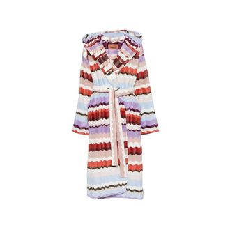 Missoni Home Bester Baumwoll-Frottee-Bademantel Zickzack - - Nightwear & Lounge - Damen - Mehrfarbig - XL