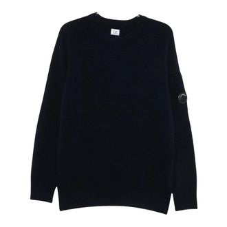 C.P. Company Lammwoll GRS Rundhals-Pullover - - Knitwear - Herren - Blau - L