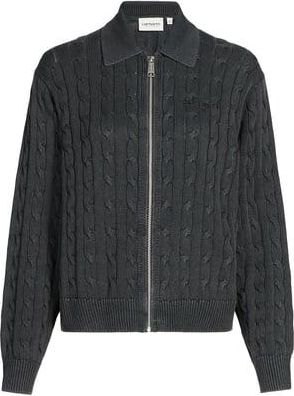 Carhartt Work in Progress Gilet maille torsad&eacute;e en coton