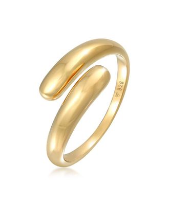 Elli Bague enveloppante en argent massif 925 - Doré
