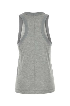 Carven Silk Tank Top - Gray
