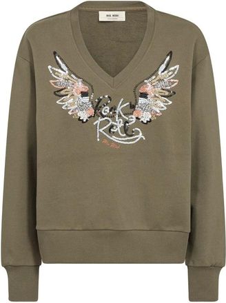 Mos Mosh MOS Mosh, Femme, Sweatshirts et sweats &agrave; capuche, Vert, Taille: 44 FR SweaT-shirt