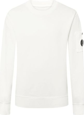 C.P. Company Softes Fleece-Sweatshirt mit Loge-Patch und O-Neck in
