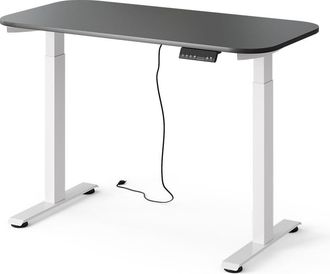 Vicco h&ouml;henverstellbarer elektrischer Schreibtisch Elevate, Wei&szlig;/Anthrazit, 120 x 60 cm, 2 Motoren, 100 kg Tragkraft