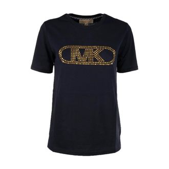 Michael Kors Femme, Tops, Bleu, Taille: 40 FR T-shirt Orn&eacute; dun Logo