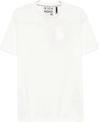 John Richmond Homme, Tops, Blanc, Taille: XS Sorim T-Shirt