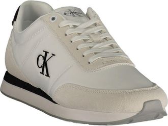 Calvin Klein Logo Lace-Up Sneaker - White