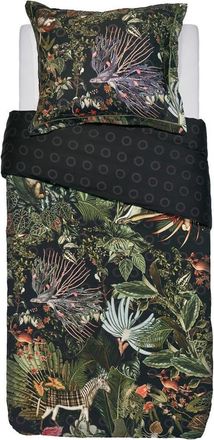 MOOOI Baumwoll-Bettw??sche-Garnitur Menagerie Farbe Raven Gr??? e 135 x 200 cm + 1x 80 x 80 cm