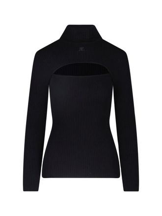 Courr&egrave;ges Cut-Out Sweater
