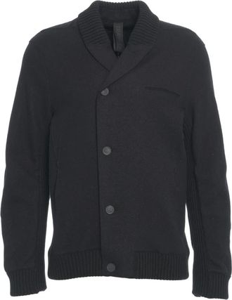 Transit Par-Such Homme, Pulls, Noir, Taille: M Cardigan Tricot Col Châle Aw25