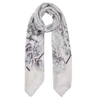 Liu Jo Femme, Accessoires, Gris, Taille: ONE Size Grand foulard floral