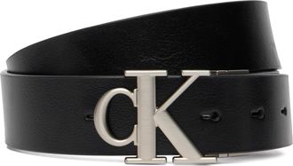 Calvin Klein G&uuml;rtel Calvin Klein Ck Buckle Tumbled 35Mm Adj/Rev LV04D7049G Schwarz
