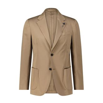 Lardini Baumwoll-Blazer in Slim-Fit - - Jackets - Herren - Braun - XL