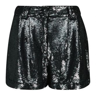 Iro Pailletten High Waist Shorts - - Shorts - Damen - Grau - XS