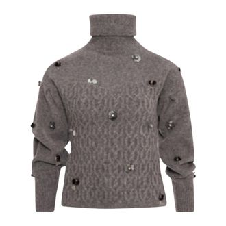 Fracomina Pull &agrave; col roul&eacute; - Femme - Pulls - Gris - Taille: 36 FR