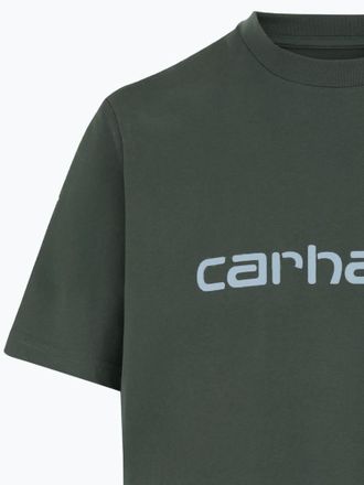 Carhartt Work in Progress Mens Cotton T-Shirt Green T-Shirts And Polos