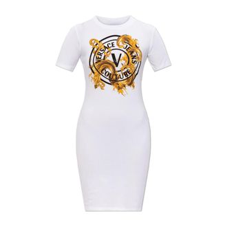 Versace Jeans Couture Damen, Kleider, Wei&szlig;, XSGr&ouml;&szlig;e