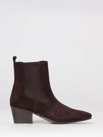 Twinset Chelsea-Stiefeletten im Texaner-Stil von aus Veloursleder mit mittlerem Absatz
