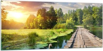 Arttor Wandbilder Dekoration Wohnzimmer Architektur Promenade Schwan Landschaft Panorama Bilder auf Glas 120x50cm Glasbild Schlafzimmer K&uuml;che Wand Kunstdruck