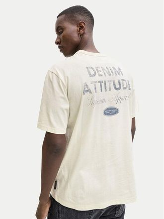Jack & Jones Jack & Jones T-Shirt Edover 12288005 &Eacute;cru Regular Fit