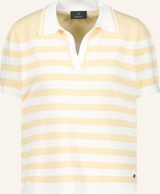 Monari Monari Strick-Poloshirt gelb