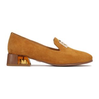 Kazar Kazar Wildlederschuhe mit markantem Absatz - - Shoes - Damen - Braun - 41 EU