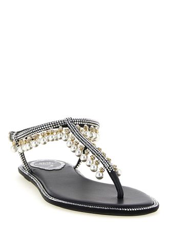 Rene Caovilla Diana Sandals - Black